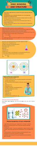 Infographic Notes of IB DP Chemistry | Teaching Resources