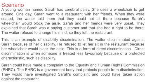 Disability Discrimination Form Time Tutorial | Teaching Resources