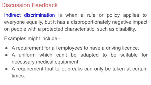 Disability Discrimination Form Time Tutorial | Teaching Resources