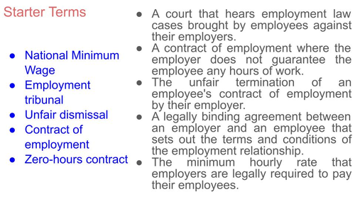 Employment Law Form Time Tutorial | Teaching Resources