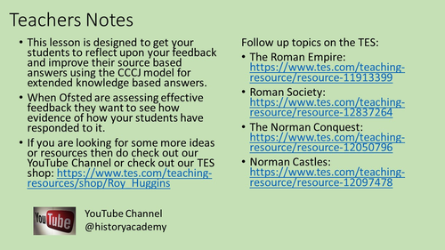 How to improve your extended answers in History using PEEL? | Teaching ...