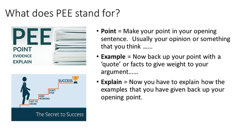 How to improve your extended answers in History using PEEL? | Teaching ...