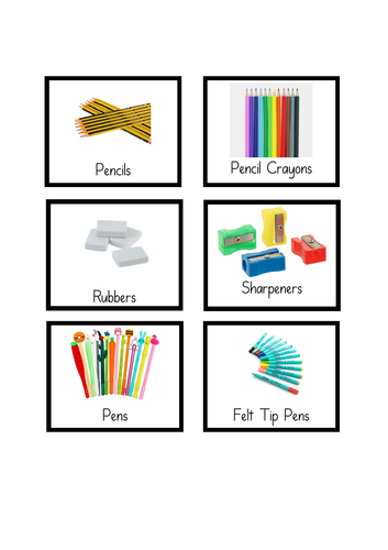 Classroom Resource Picture Labels Art | Teaching Resources