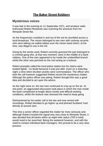 AQA Step Up to English Silver Reading | Teaching Resources