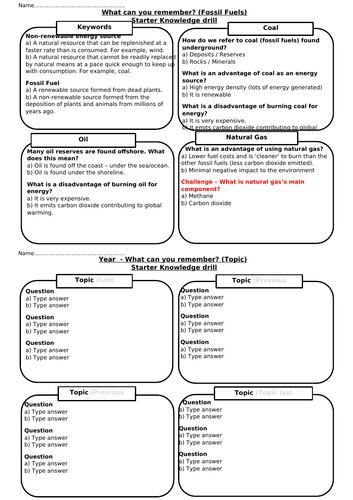 Energy Resources and the Generation of Electricity - Environmental ...