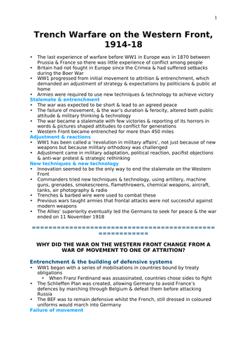 The British Experience of Warfare, c1790-1918 | Teaching Resources