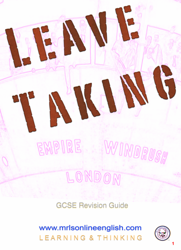 Leave Taking GCSE Revision Guide | Teaching Resources