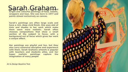 Base Line Art and Design Assessment Sarah Graham | Teaching Resources