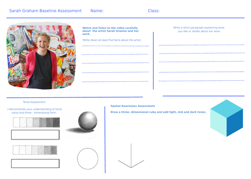 Base Line Art and Design Assessment Sarah Graham | Teaching Resources