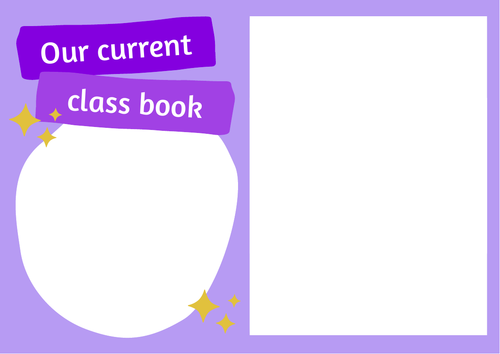 'Our Current Class Book' Display Poster | Teaching Resources
