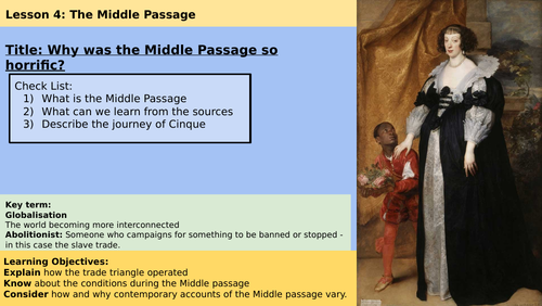 Key Stage 3: The Slave Trade. 7x1hr Lessons | Teaching Resources