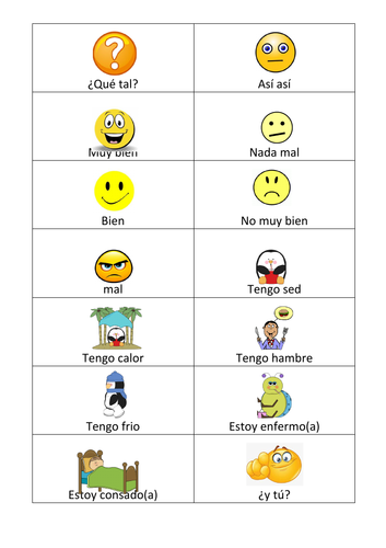?Qué tal? Pairs | Teaching Resources