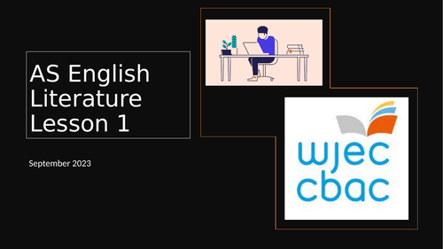 Introduction to A-level English Literature - Lesson 1 | Teaching Resources