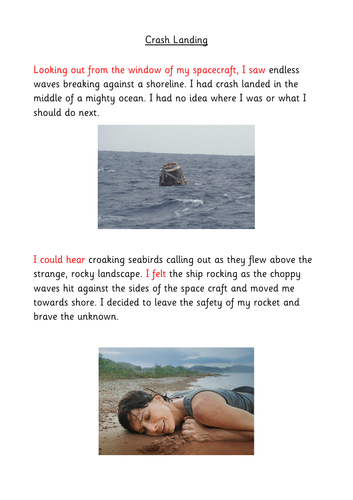 Story Writing: Crash Landing Alien Planet | Teaching Resources