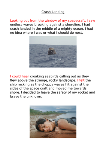 Story Writing: Crash Landing Alien Planet | Teaching Resources