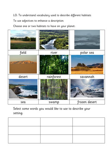 Story Writing: Crash Landing Alien Planet | Teaching Resources