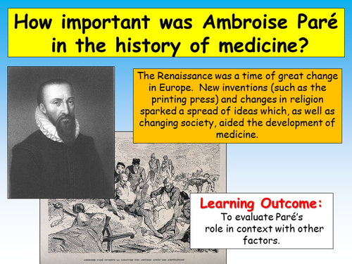 Pare History of Surgery | Teaching Resources