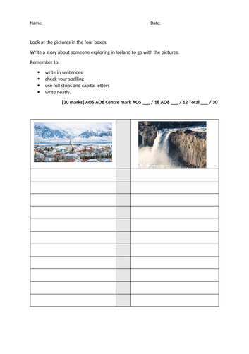 AQA Step Up to English Silver Writing | Teaching Resources