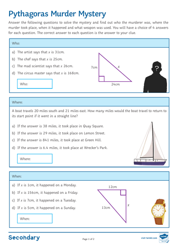Pythagoras Theorem | Teaching Resources