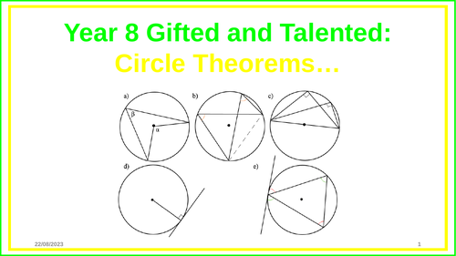 Circle Theorems | Teaching Resources