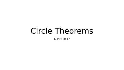 Circle Theorems | Teaching Resources