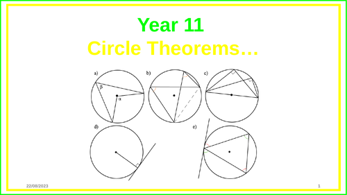 Circle Theorems | Teaching Resources