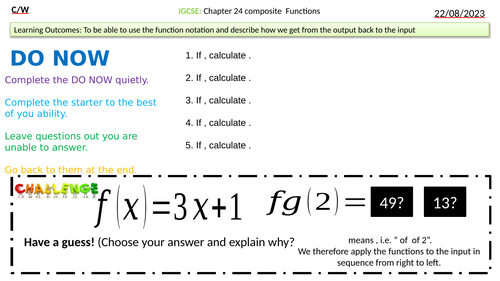 Functions | Teaching Resources