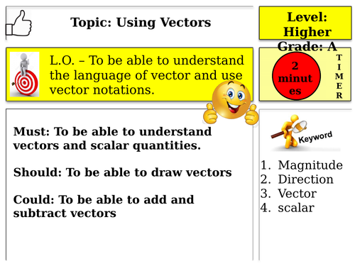 Vectors | Teaching Resources
