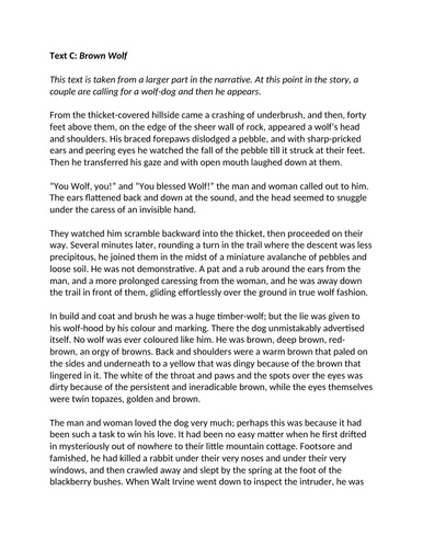 Cambridge IGCSE 0500: Paper 1 Q3 Writing a Creative Response | Teaching ...