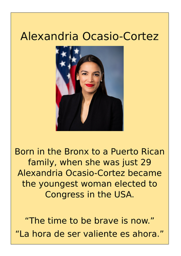 Influential Spanish speakers posters | Teaching Resources