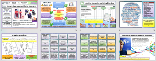 Anxiety, Depression and Eating Disorders | Teaching Resources