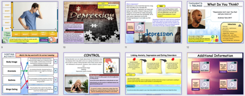 Anxiety, Depression and Eating Disorders | Teaching Resources