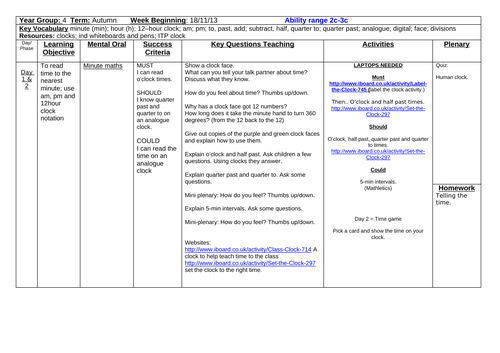 Back to School Year 4 Maths Planning Autumn Term | Teaching Resources