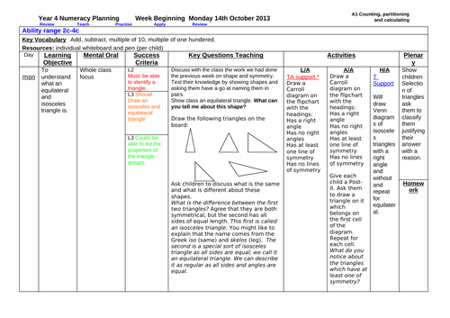 Back to School Year 4 Maths Planning Autumn Term | Teaching Resources