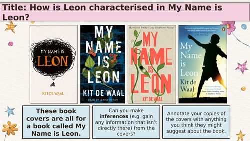 My Name is Leon Scheme | Teaching Resources