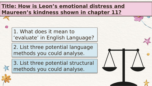My Name is Leon Scheme | Teaching Resources