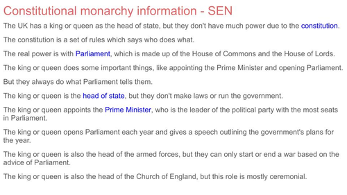 Monarchy & Government | Teaching Resources