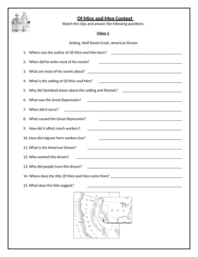 Of Mice and Men context lessons | Teaching Resources