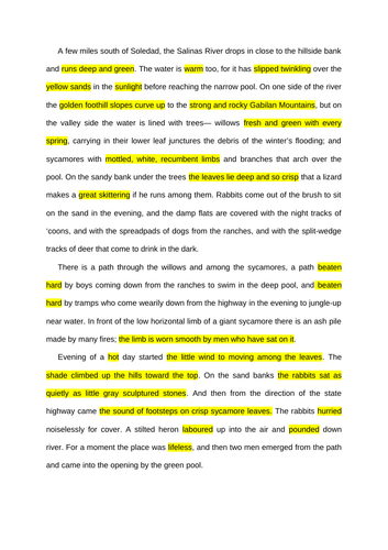 Of Mice and Men chapter 1 lessons | Teaching Resources