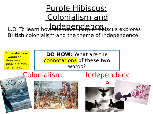PURPLE HIBISCUS - FULL SOW | Teaching Resources