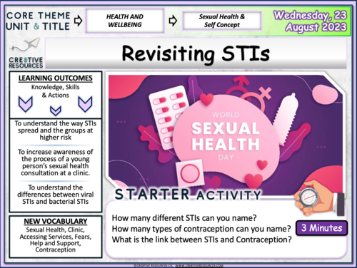STIs STD's and Sexual Health KS5 | Teaching Resources