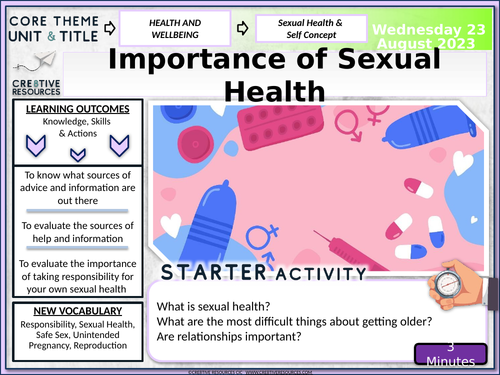 Sexual Health - Young adults KS5 | Teaching Resources