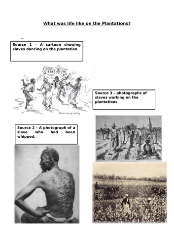 Life on the plantations | Teaching Resources