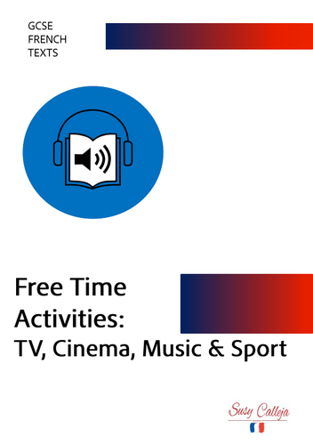 GCSE French - Free Time_TV_Cinema_Music | Teaching Resources