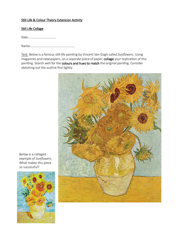 KS3 Still Life & Colour Theory Scheme of Work | Teaching Resources