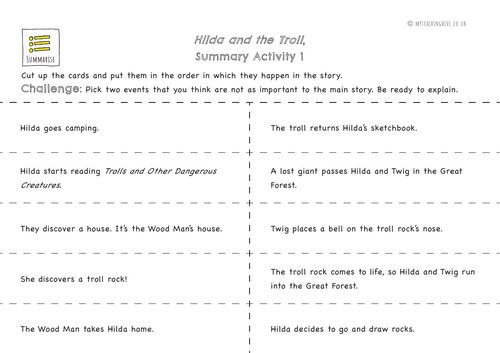 KS2 Hilda and the Troll - Graphic Novels - Year 3, Year 4, Year 5, age ...