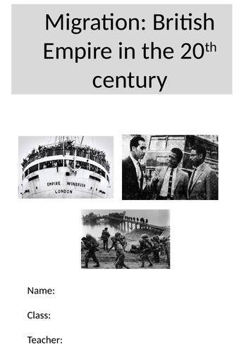 AQA Migration and Empires: British Empire in the 20th Century ...