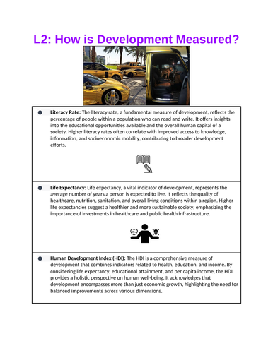 Development Measure | Teaching Resources