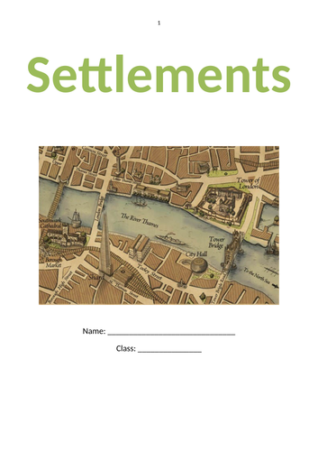 Topic 6: Settlements - AS Geography Unit Pack (CIE) | Teaching Resources