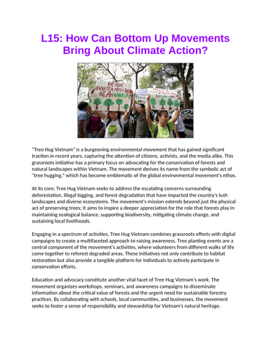 Climate Action | Teaching Resources